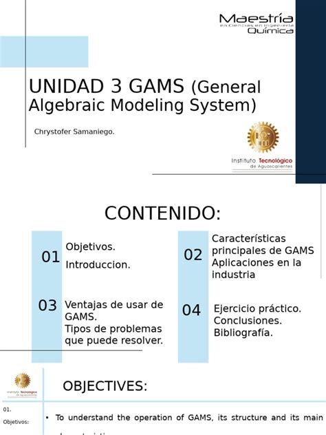 Unidad 3 Gams General Algebraic Modeling System Pdf Programación Lineal Programación De