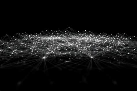 Exploring A Digital Network Connections And Nodes Visualized Stock Illustration Illustration