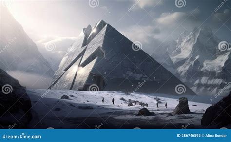 A Massive Angular Structure Built On The Side Of Mount Everest
