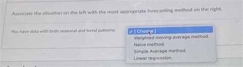 Solved Associate The Situation On The Left With The Most