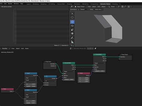 Geometry Nodes Bevel A Specific Edge Basics Interface Blender Artists Community