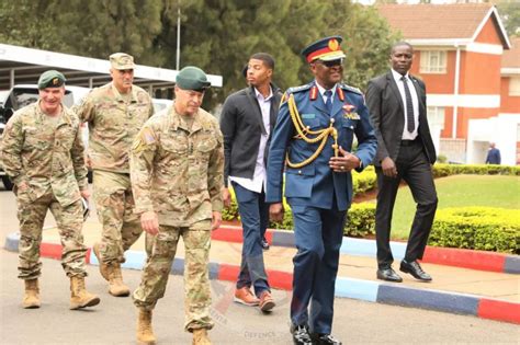 U S General Pays Courtesy Call To The Kdf Chief Of Defence Forces At