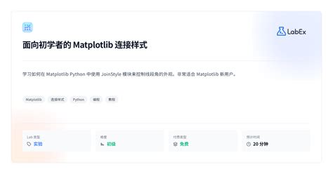 面向初学者的 Matplotlib 连接样式 Labex