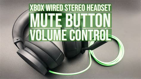 Does The Xbox Wired Stereo Headset Have A Mute Button Volume Control Youtube