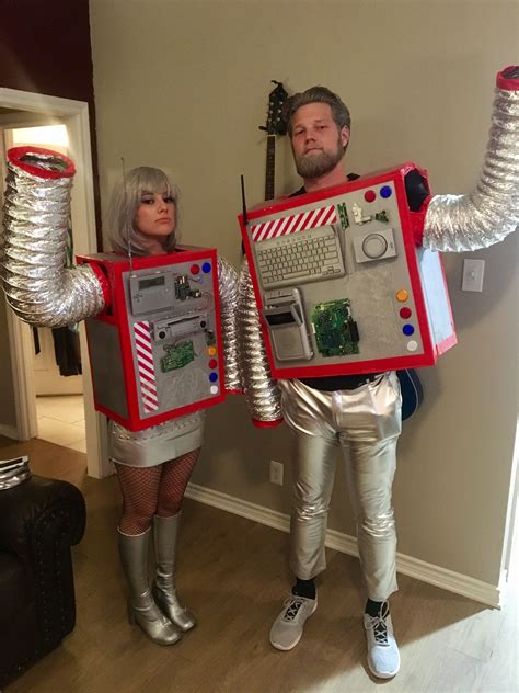 Couples Robot Costume Halloween Diy Robot Halloween Costume Adult