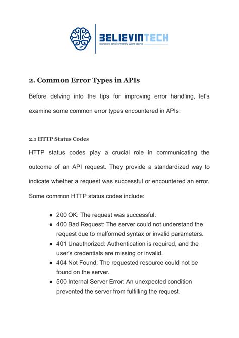Ppt Error Handling In Apis Tips To Enhance User Experience And