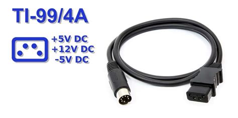 retropower psu ti 99 4a cable ti 99 4a power supply cable for