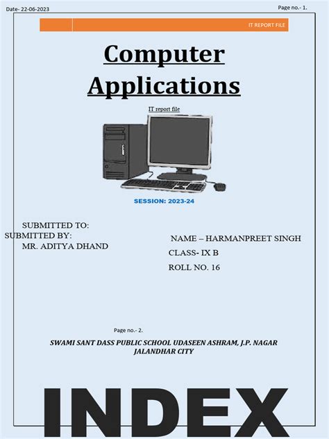computer applications pdf