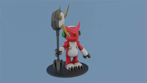 Stl File Digimon Shoutmon・model To Download And 3d Print・cults