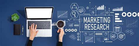 Marketing Research Theme With Person Using Laptop Computer Stock Image Image Of Chart