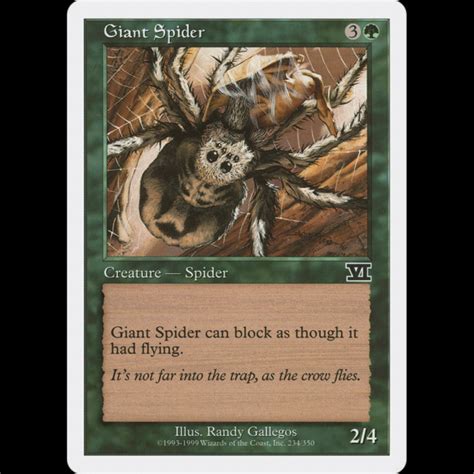 Mtg Araña Gigante Giant Spider Classic Sixth Edition 6ed 234 Madtoyz