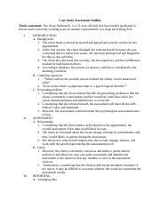Case Study Assessment Outline Docx Case Study Assessment Outline Thesis Statement The Client