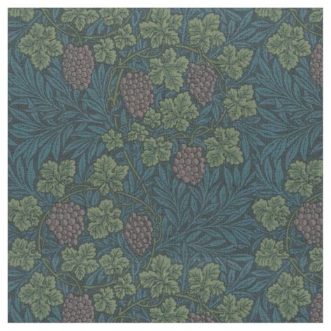 William Morris Vintage Vine Floral Pattern Fabric