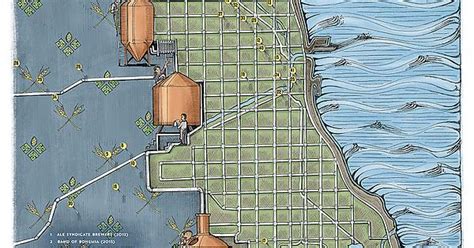 Illustrated Map Of The Breweries Of Chicago Album On Imgur