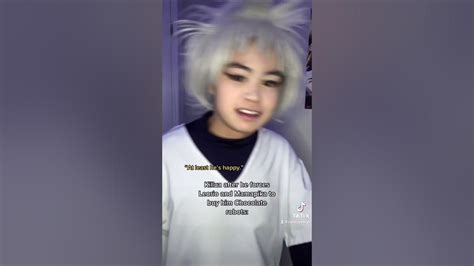 Killua After He Forces Leorio And Mamapika To Buy Him Chocolate Robots Youtube