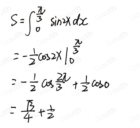 Solved Find The Area Between The X Axis And The Curve Y Sin 2x From X
