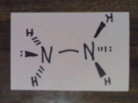 Hydrazine Lewis Structure Solved Hydrazine N2h4 Is A Good Reducing