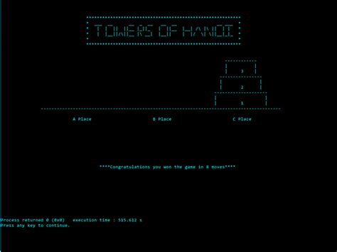 Towers Of Hanoi In C