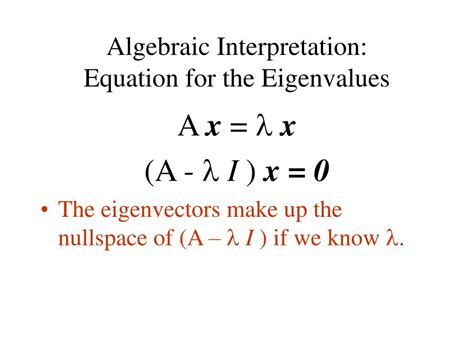 Ppt Lecture 17 Introduction To Eigenvalue Problems Powerpoint