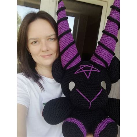 Big Black Baphomet Plush Plushie Demon Kawaii Toy Stuff C Inspire Uplift