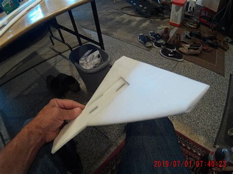 Hot Iron Trailing Edge And Folded Airfoil Experiment With 6mm Foam