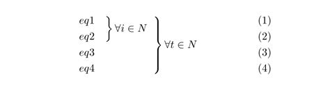 How To Make An Equation System With Right Brackets On “two Levels
