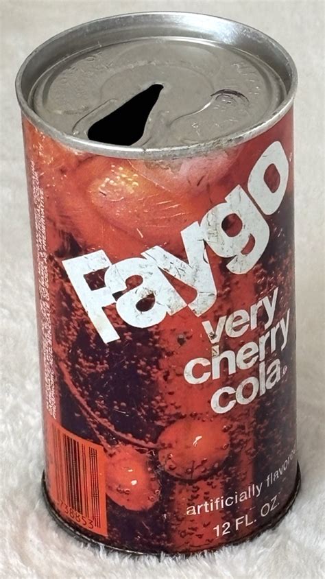 Vtg 1970s Faygo Very Cherry Cola Detroit Michigan 12 Oz Steel Soda