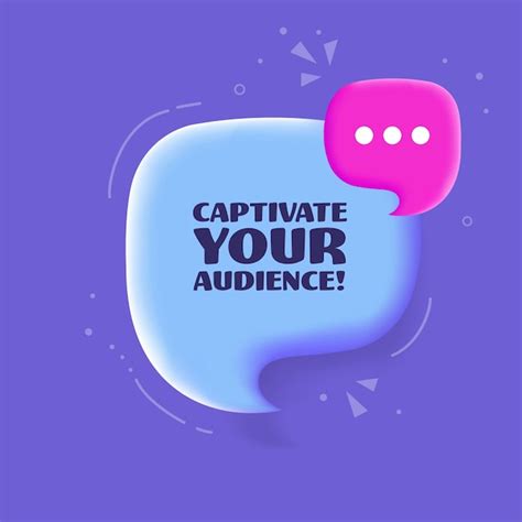 premium vector captivate your audience bubble pop art style speech