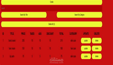 Product Management System مستقل