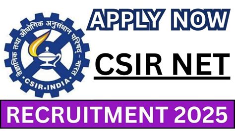 CSIR NET Recruitment 2025 Notification Out Exam Date Eligibility Online Form