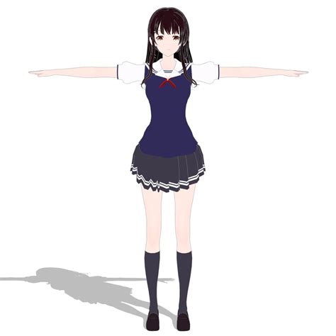 Megumi Kato Mmd Pmx By Bak09 On Deviantart