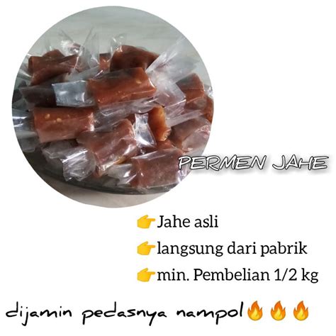 Jual Permen Permen Pedas Permen Jahe Jahe Asli Jahe Merah Shopee Indonesia