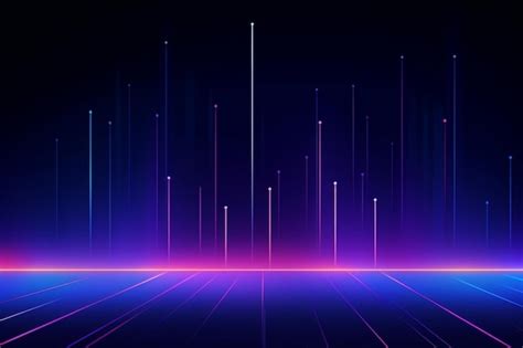 Premium Vector Colorful Lines Purple Background