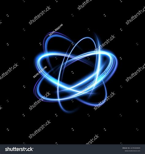 Atom Particle Light Effect Sign Science Stock Vector Royalty Free 2278304849 Shutterstock