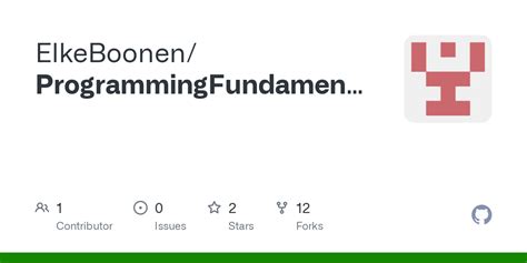 GitHub ElkeBoonen ProgrammingFundamentals Students