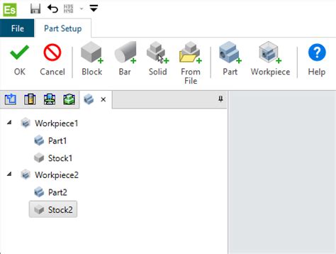 Part Setup Overview