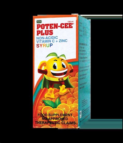 Poten Cee Plus Non Acidic Vit C Zinc Food Supplement Syrup 120ml Orange Price In The
