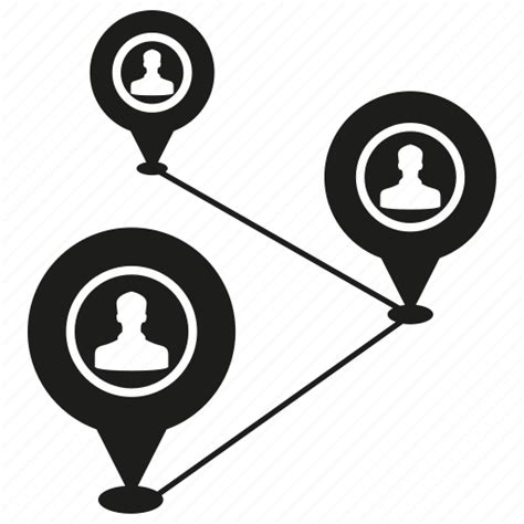 Connection Location Map Pin Network People Social Media Social