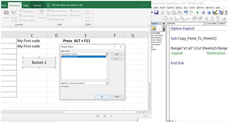 How To Copy And Paste Data Using Button In Vba