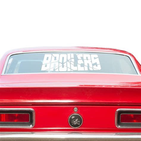Logo Heckscheibenaufkleber Weiß Broilers Offizieller Shop