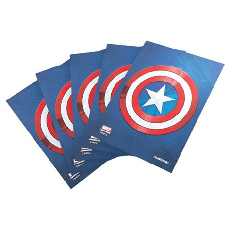 Gamegenic Marvel Champions Art Sleeves Captain America 501 Sleev