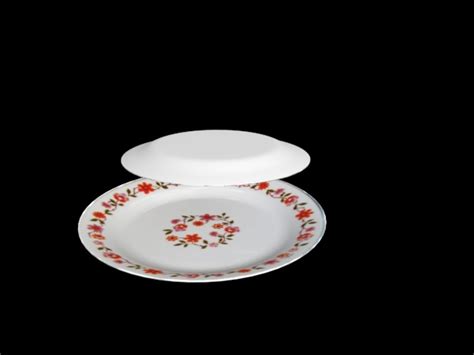 Pyrex Plate 3d Model Turbosquid 1347332