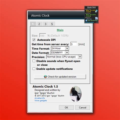 Atomic Clock Windows Gadget Win Gadgets