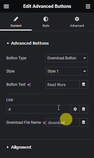 how to add an animated download button in elementor the plus addons