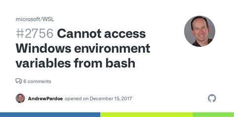 Cannot Access Windows Environment Variables From Bash · Issue 2756