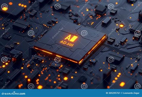 Image Symbolizing The Cutting Edge Realm Of Artificial Intelligence And Technology Stock