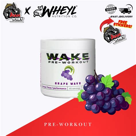 Wheyl Co Wake Pre Workout 45 Servings Caffeine Beta Alanine Boost Focus And Energy Wheyl
