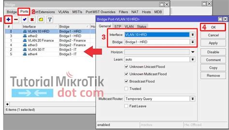 Cara Membuat VLAN Trunk Di Mikrotik