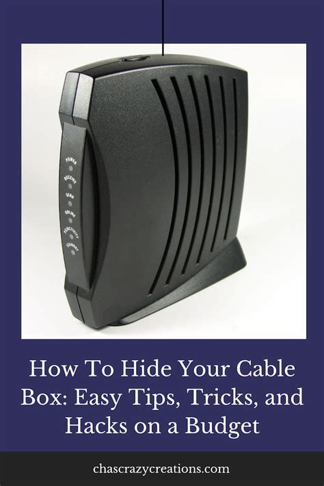 How To Hide Your Cable Box Easy Tips Tricks And Hacks On A Budget Chas Crazy Creations