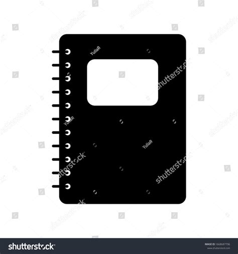 Notebook Logo Vector Icon On White Stock Vector Royalty Free